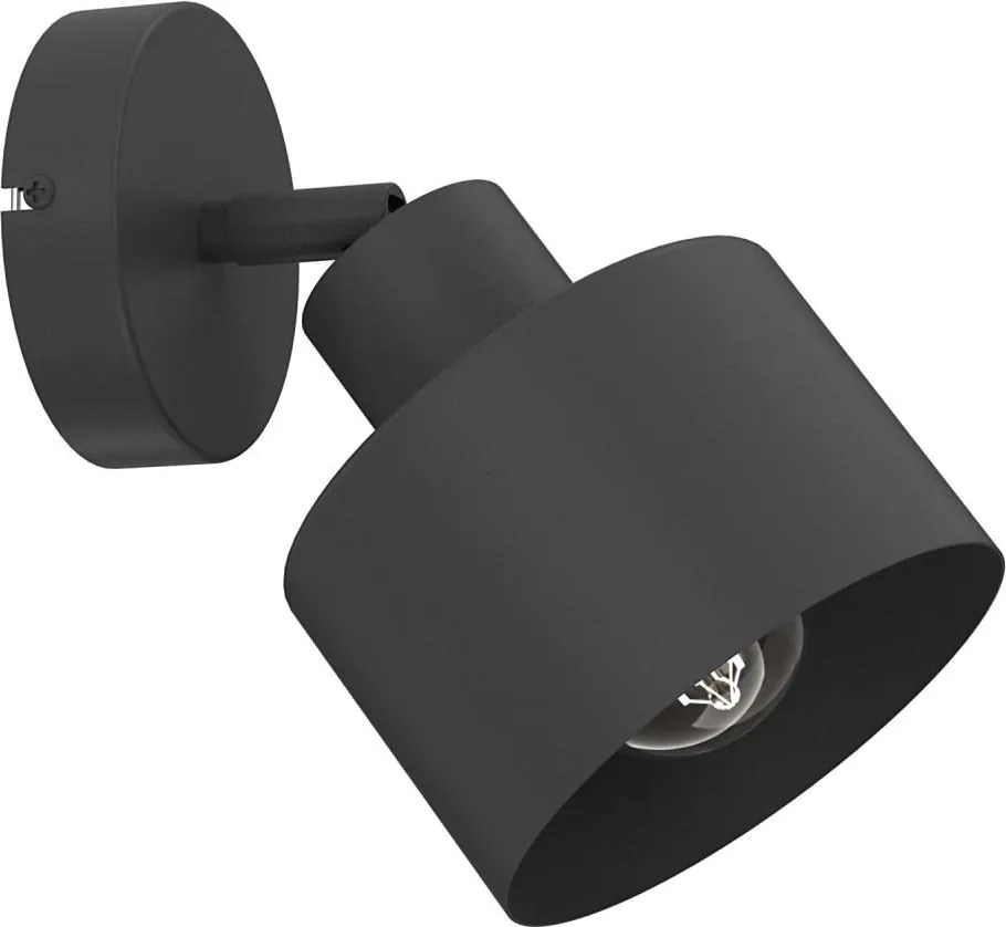 Nástěnné bodové svítidlo PARKLA 1xE27/15W/230V černá