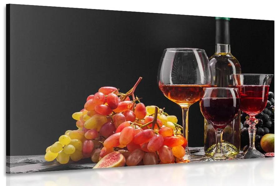 Obraz víno a hrozny Varianta: 60x40