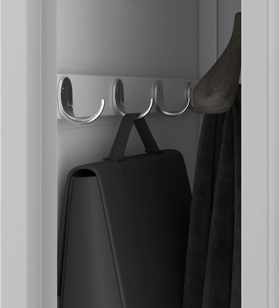 Dvoukomorová šatní skříň pro zaměstnance šedá, 400x1800x500 mm: KACPER 1 Plus