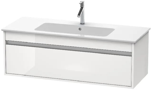 Duravit Ketho - Umyvadlová skříňka 41x120x48 cm, 1 zásuvka, lesklá bílá KT642102222