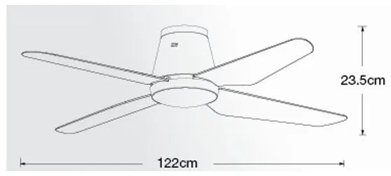 Lucci air 213001 - LED Stropní ventilátor AIRFUSION ARIA LED/18W/230V bílá + DO