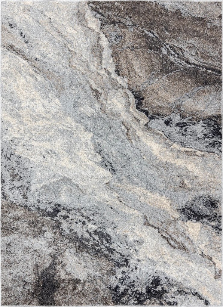 Dywany Łuszczów, Kusový koberec Fusion 9613 l. grey/dark grey, 160x220, šedá, kancelář