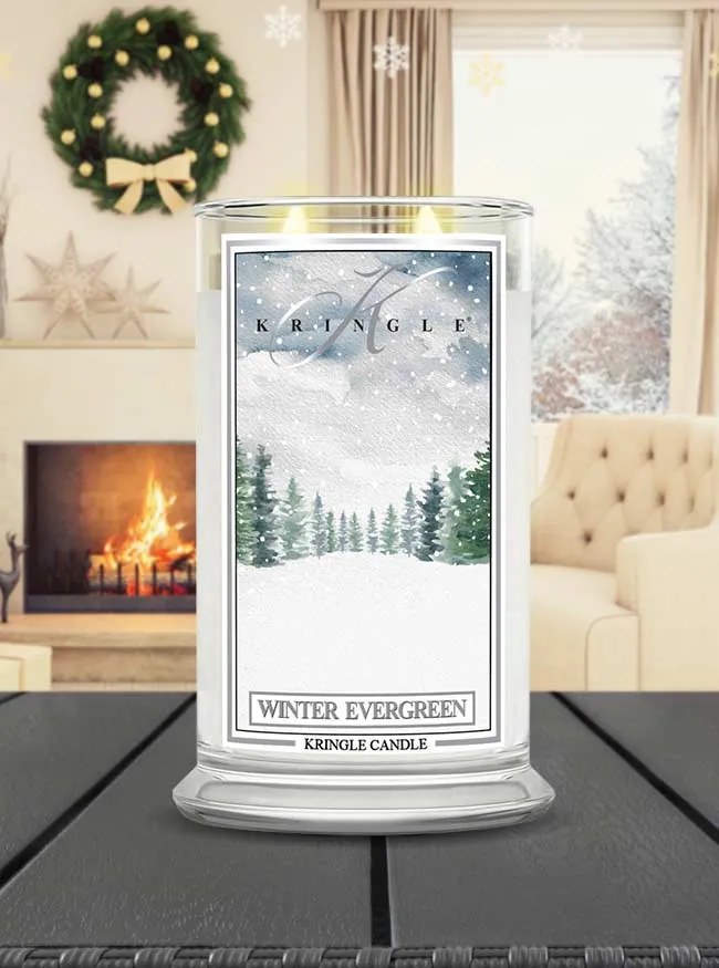 Kringle Candle svíčka Winter Evergreen (sójový vosk), 623 g