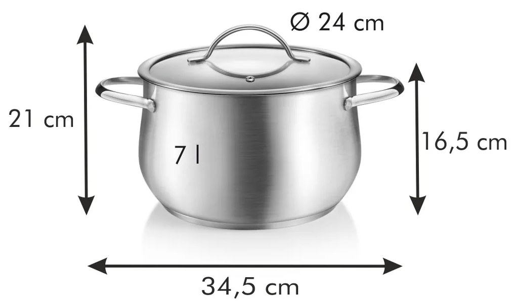 TESCOMA Hrnec s poklicí HARMONY ø 24 cm, 7,0 l