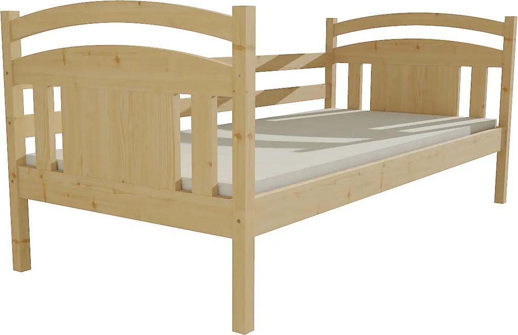 Vomaks Dětská postel DP 029 (netransparentní barva růžová, 2 kusy úložných prostor, 90 x 190 cm)
