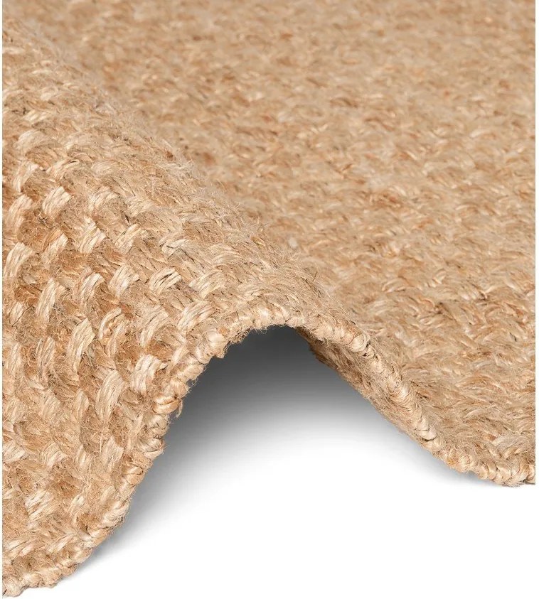 Oboustranný/ručně tkaný jutový běhoun v přírodní barvě 80x200 cm Fjord – Hanse Home