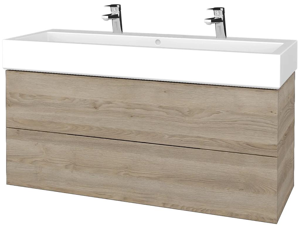 Dřevojas Koupelnová skříň VARIANTE SZZ2 120 Varianta: N01 Bílá lesk / M01 Bílá mat