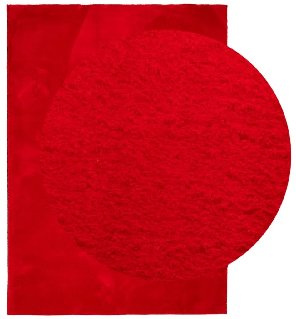Koberec HUARTE krátký vlas měkký a pratelný červený 240x340 cm - Default Title