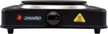 Mesko MS6508 černá / Elektrický jednoplotýnkový vařič / 1000W / průměr