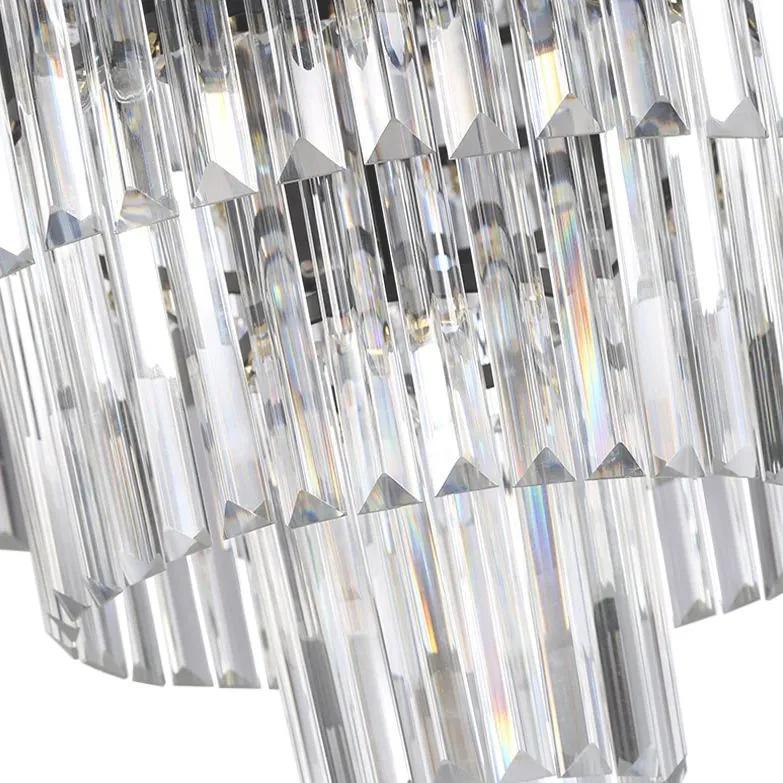 Toolight - Křišťálová stropní svítilna 7xE14 40W Glamour APP780-7C, chromová, OSW-05032