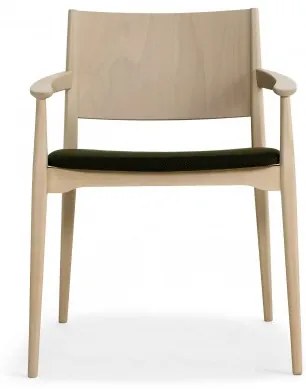 BILLIANI Dřevěná židle BLAZER 630 / 631 GALERIE - čalounění Billiani BEZ LÁTKY GALERIE - Moření Billiani Moření barevné
