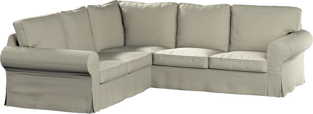 Potah na pohovku IKEA Ektorp rohová barva béžová látka pletený vzor
