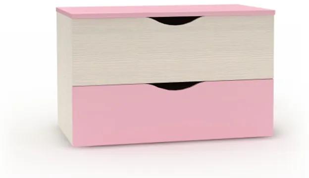 Bradop CASPER Krabice na hračky C101 CER - CREME RŮŽOVÁ