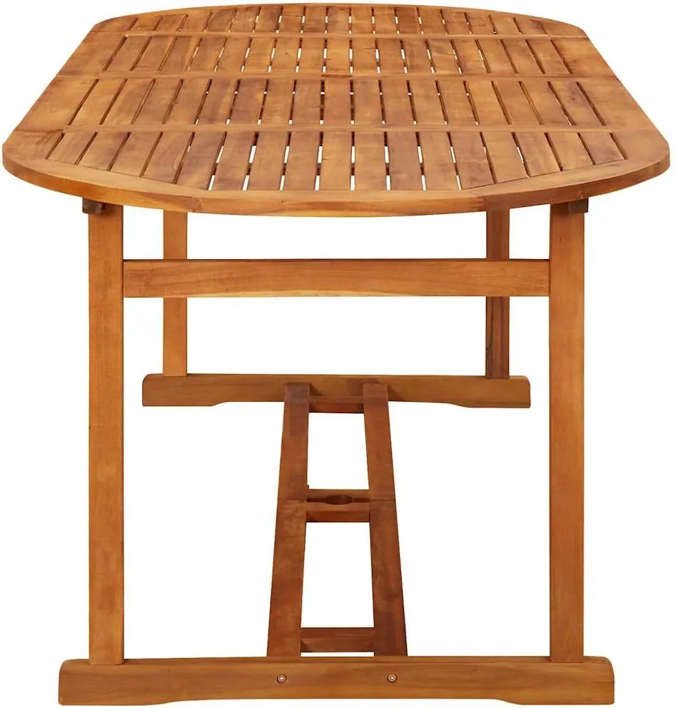 Zahradní jídelní stůl 220 x 90 x 75 cm masivní akáciové dřevo 315949