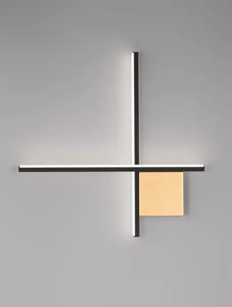 Designové nástěnné svítidlo Cross 50 zlatá