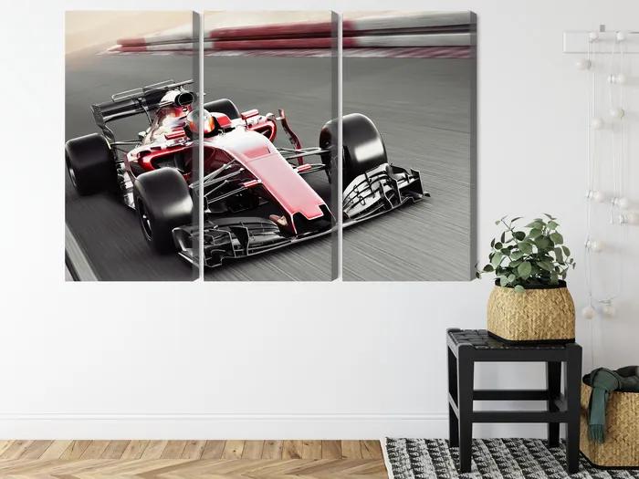 Vícedílný obraz Vůz Formule 1 Na Trati Nedostatek Nedostatek Přírodní plátno 180x120