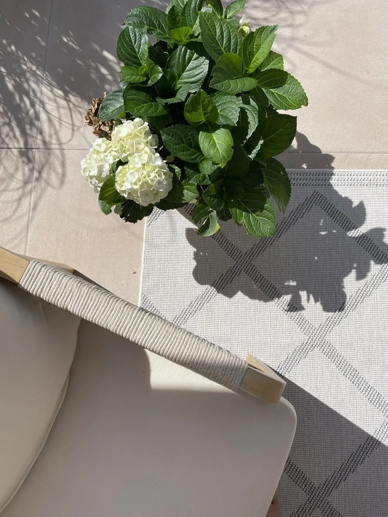Hanse Home, Kusový koberec Twin Supreme 103760 Corsica Grey/Cream – na ven i na doma, 120x170, šedá, chodba / předsíň