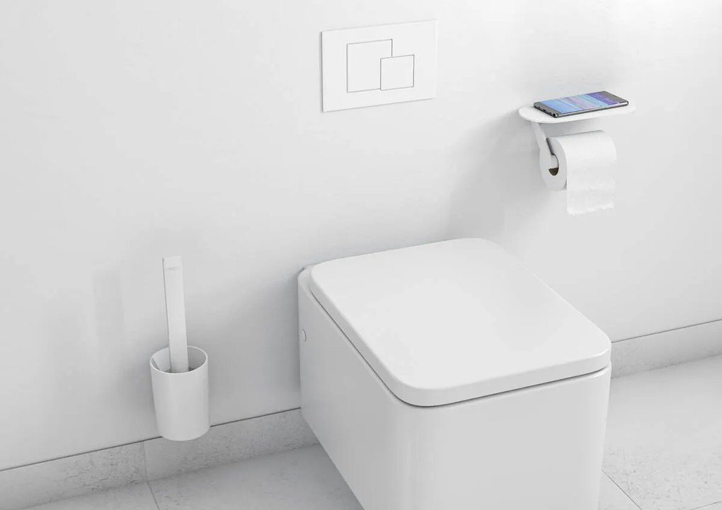 Hansgrohe WallStoris, sada pro WC, bílá matná, HAN-27969700
