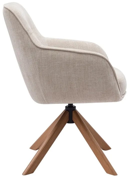Designová otočná židle Sanjaya II len