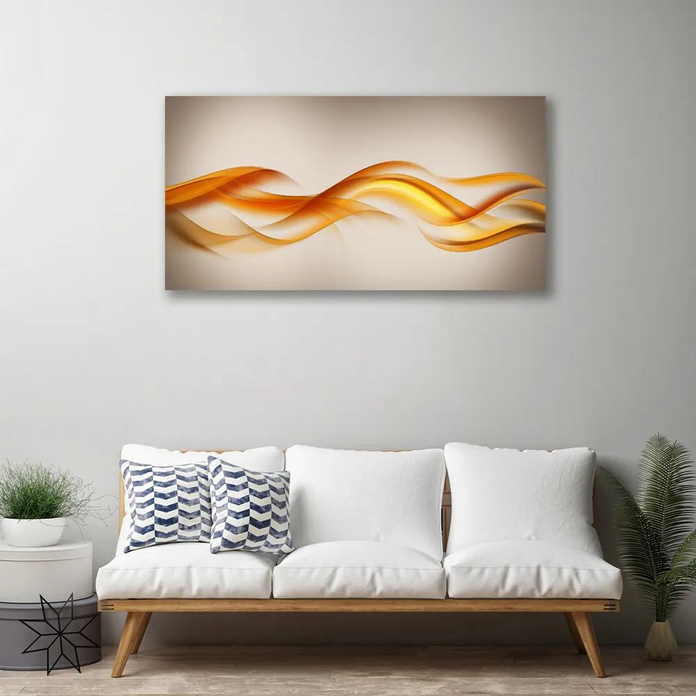 Obraz na plátně Abstrakce Vlny Art Umění 140x70 cm