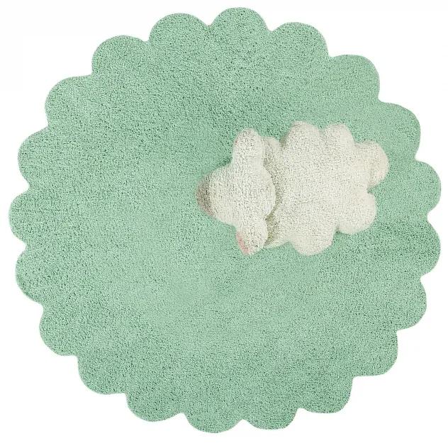 Lorena Canals koberce Bio koberec kusový, ručně tkaný Puffy Sheep 140x140 kytka