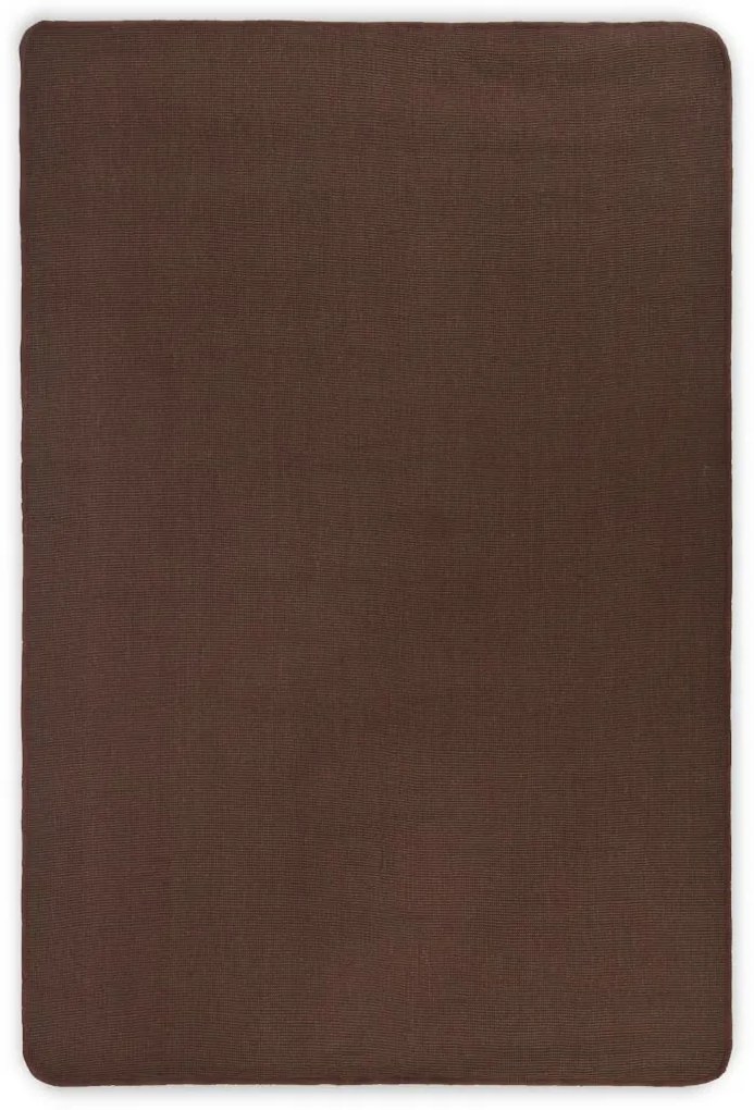 Kusový koberec z juty s latexovým podkladem - tm. hnědý | 70x130 cm