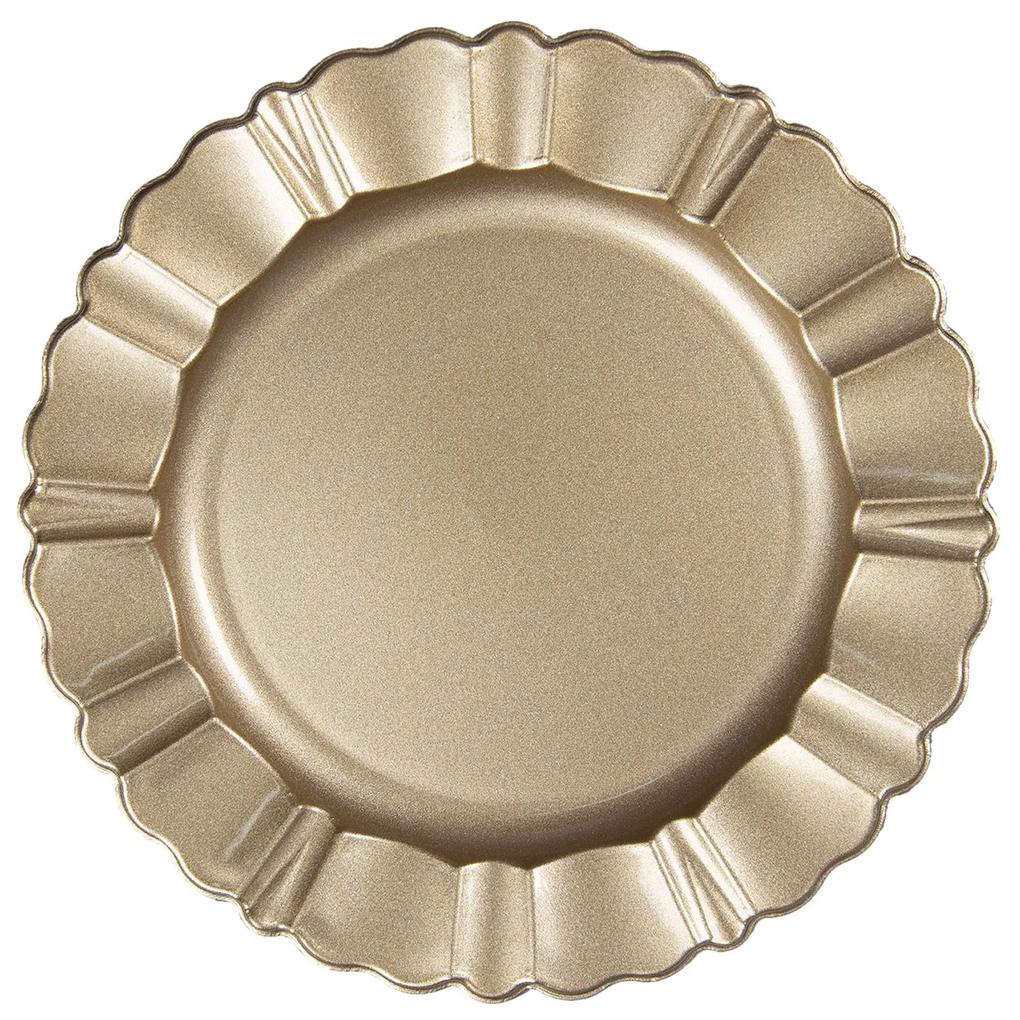 Zlatý melaninový talíř / podnos - Ø 33 cm