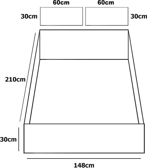 Eka Čalouněná postel Lucy - 140x200 cm Barva látky Trinity: Světle hnědá (Trinity 2306), Úložný prostor: Bez úložného prostoru