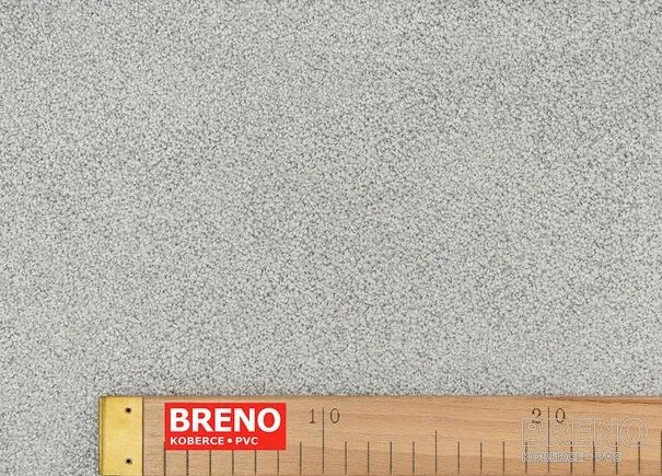 Breno Metrážový koberec TENDER 94, šíře 400 cm, Šedá