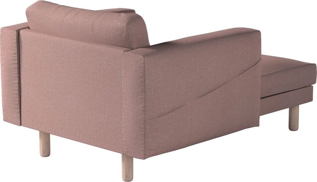 Potah na IKEA Norsborg šezlong s loketními opěrkami barva růžová látka pletený vzor