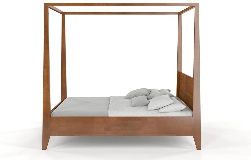 Buková postel s baldachýnem - Canopy   ,  200x200 cm