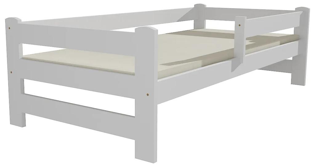 Dětská postel masiv 019 borovice masiv 80x 200 cm bílá