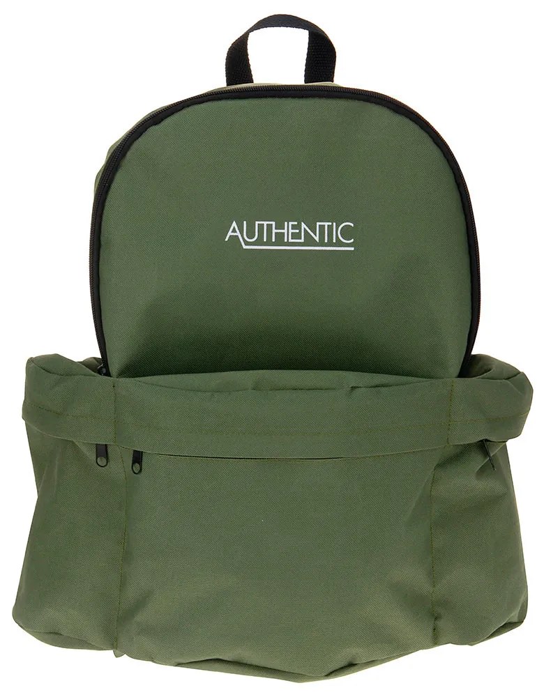 Lehký a prostorný batoh AUTHENTIC pro mládež, 15 l, tmavě zelená barva