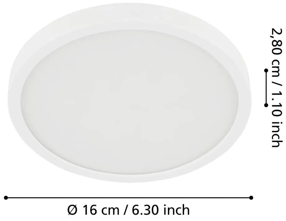 Bílé LED stropní svítidlo FUEVA 5 – EGLO