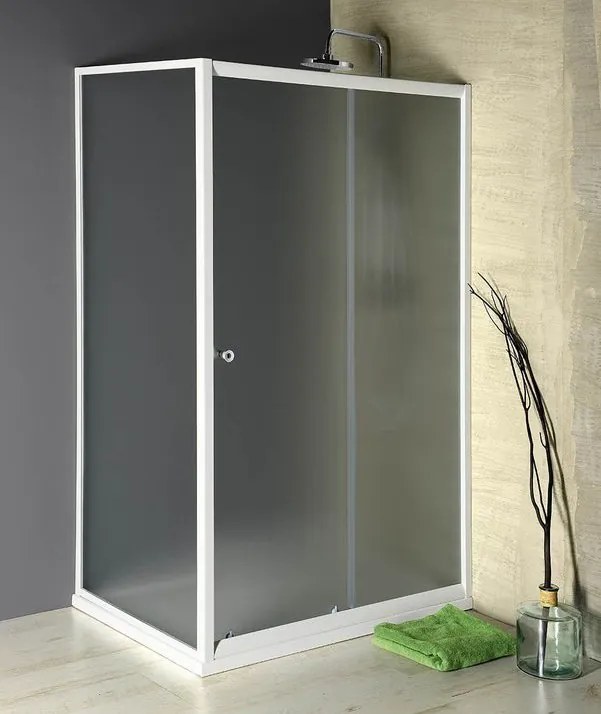 Aqualine Aqualine, AMADEO obdélníková sprchová zástěna 1100x800mm L/P varianta, sklo Brick, BTS110BTP80