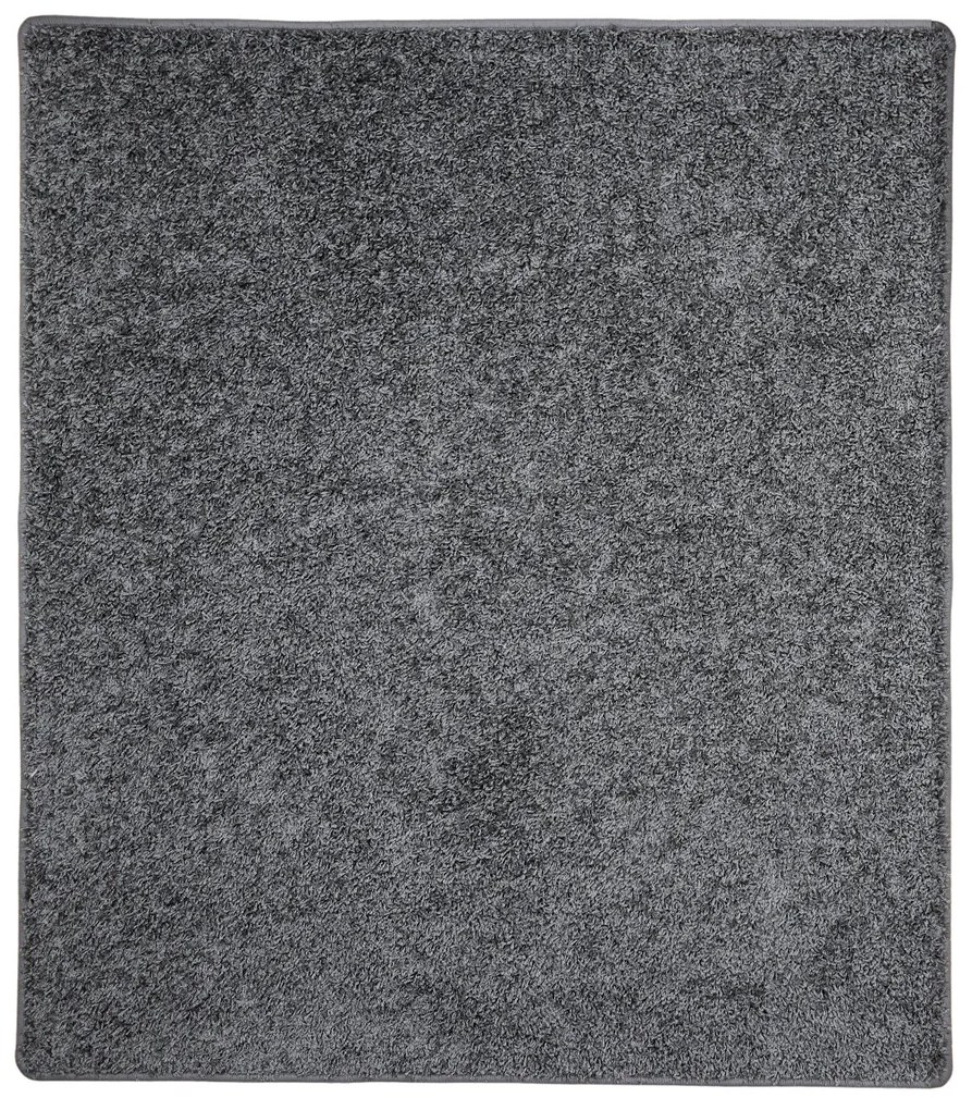 Vopi, Kusový koberec Color Shaggy šedý čtverec, 60x60, šedá, ložnice