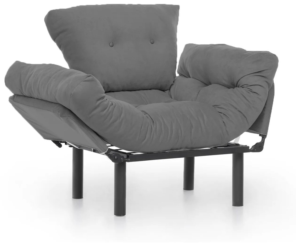 Atelier del Sofa Křeslo Nitta Single - Grey, Šedá