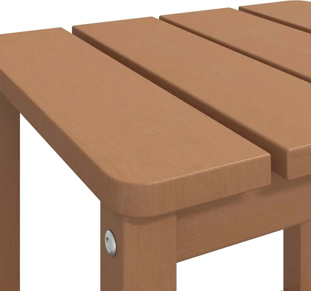 Zahradní stolek Adirondack hnědý 38 x 38 x 46 cm HDPE 318643