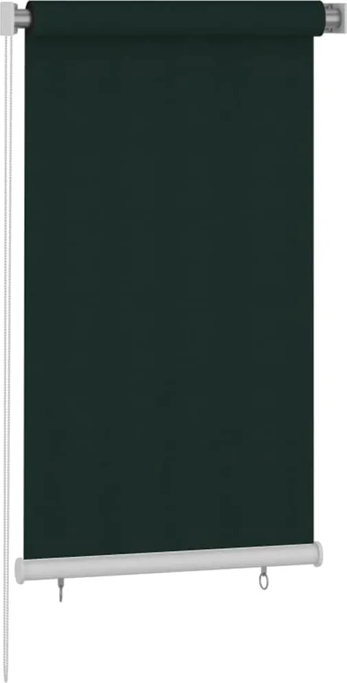 Venkovní roleta 85 (Š) x 140 (V) cm tmavě zelená HDPE 312810