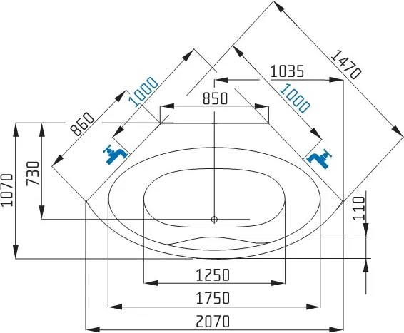 Santech Fjord vana 145 x 145 SAFJO145