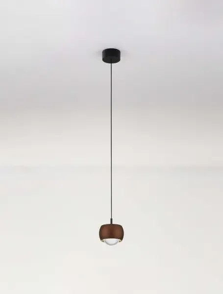 LED kávový designový lustr Conga