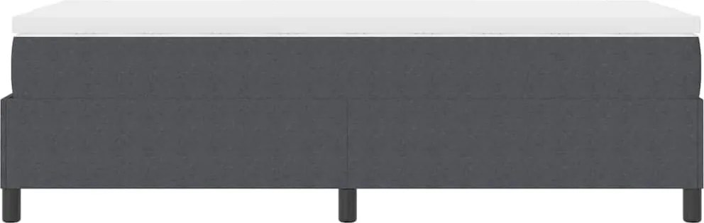 Postel s boxspringem Tmavě šedá a bílá 80 x 200 cm 3337433