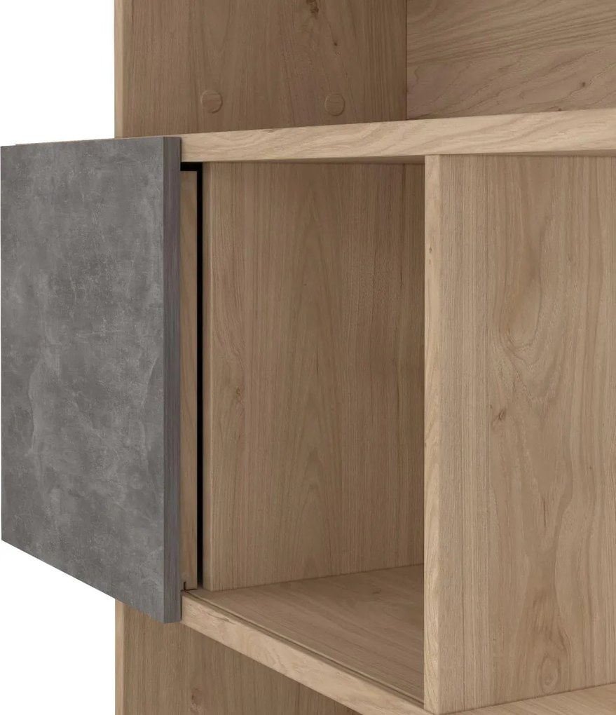 FALCO Knihovna Penta 738 jackson hickory/beton