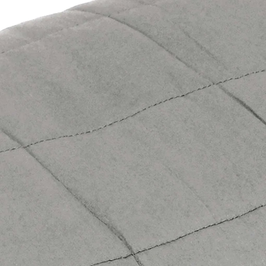 Zátěžová deka šedá 220 x 240 cm 15 kg textil 3154792