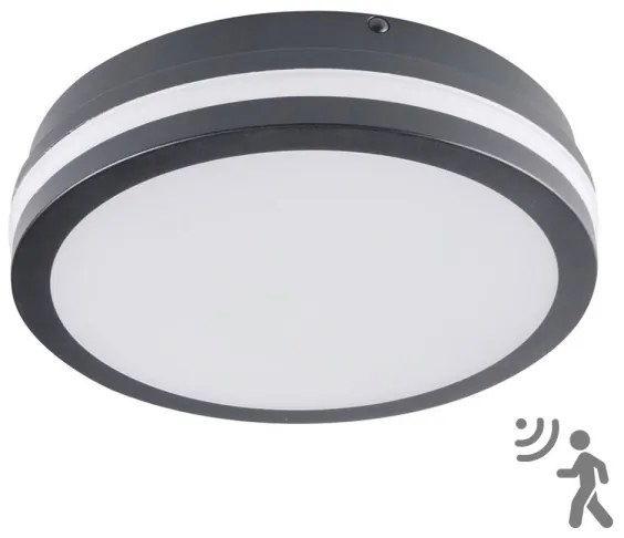 Brilagi - LED Venkovní svítidlo se senzorem BENE LED/18W/230V pr. 22 cm IP54
