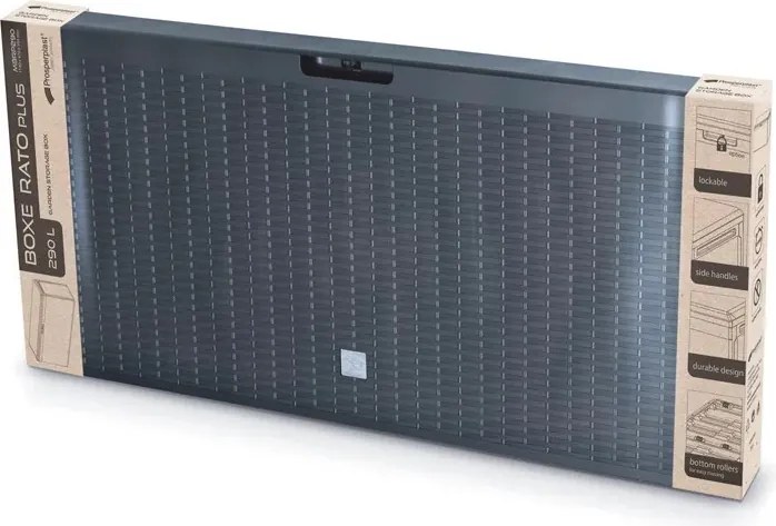 Zahradní box RATO PLUS 290 l - antracit (S433) PRMBRP290-S433