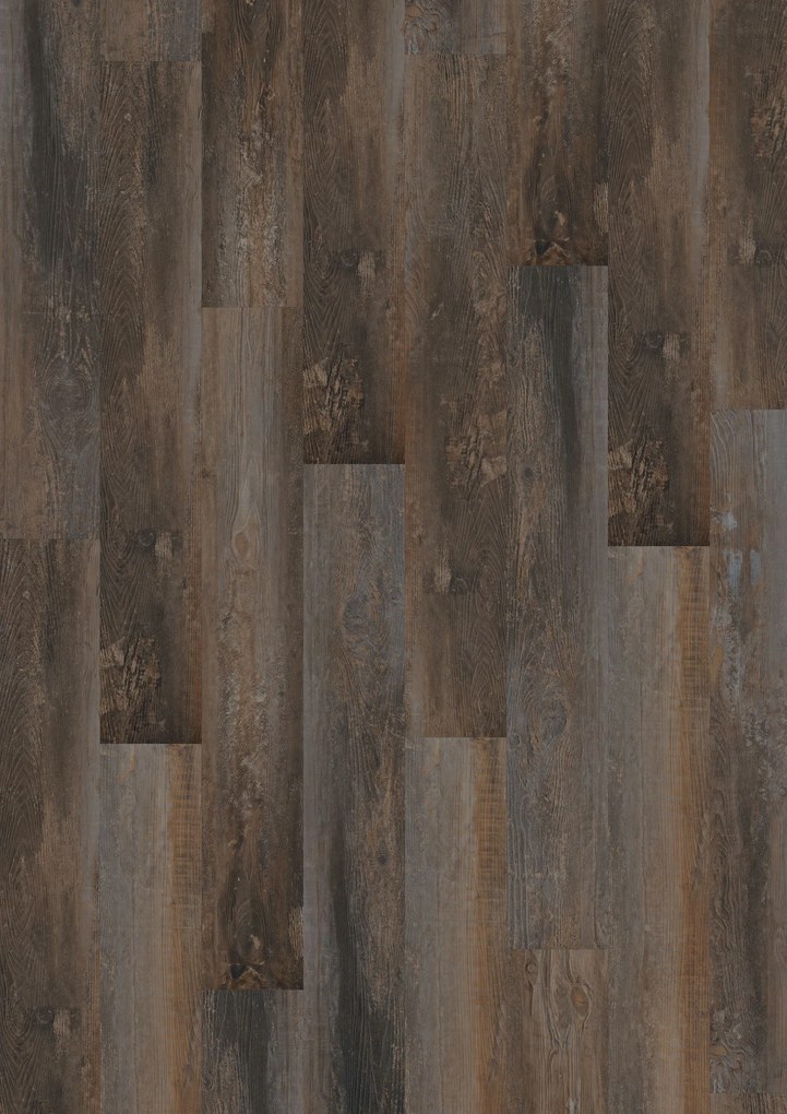 Oneflor, Vinylová podlaha lepená ECO 55 068 Smoked Pine Brown - borovice, 1219,2 x 184,1 mm