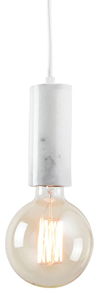 Zambelis 17157 závěsné svítidlo z bílého mramoru, 1xE27, 15cm