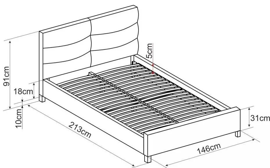 Postel Sierra Velvet 140 x 200 cm, béžová
