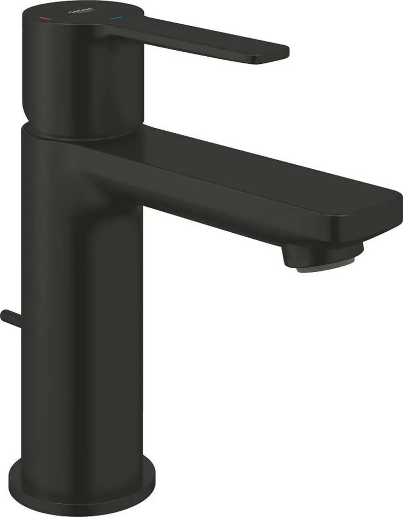 Grohe Lineare New - Umyvadlová baterie s výpustí, studený start, matná černá 237902431